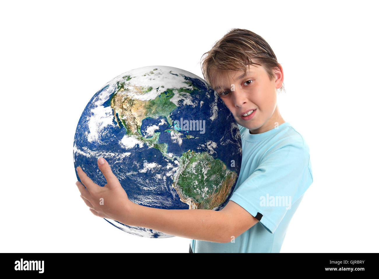 Love and care for our world planet earth Stock Photo - Alamy