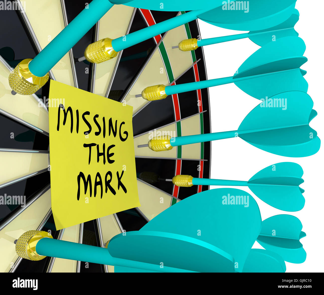 Missing the Mark - Failure and Unsuccessful in Goal Stock Photo - Alamy