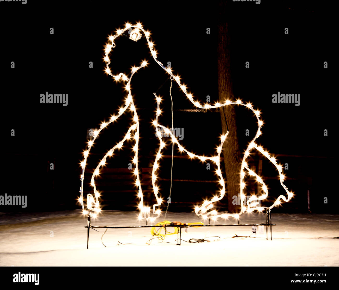 the holiday light display Stock Photo - Alamy