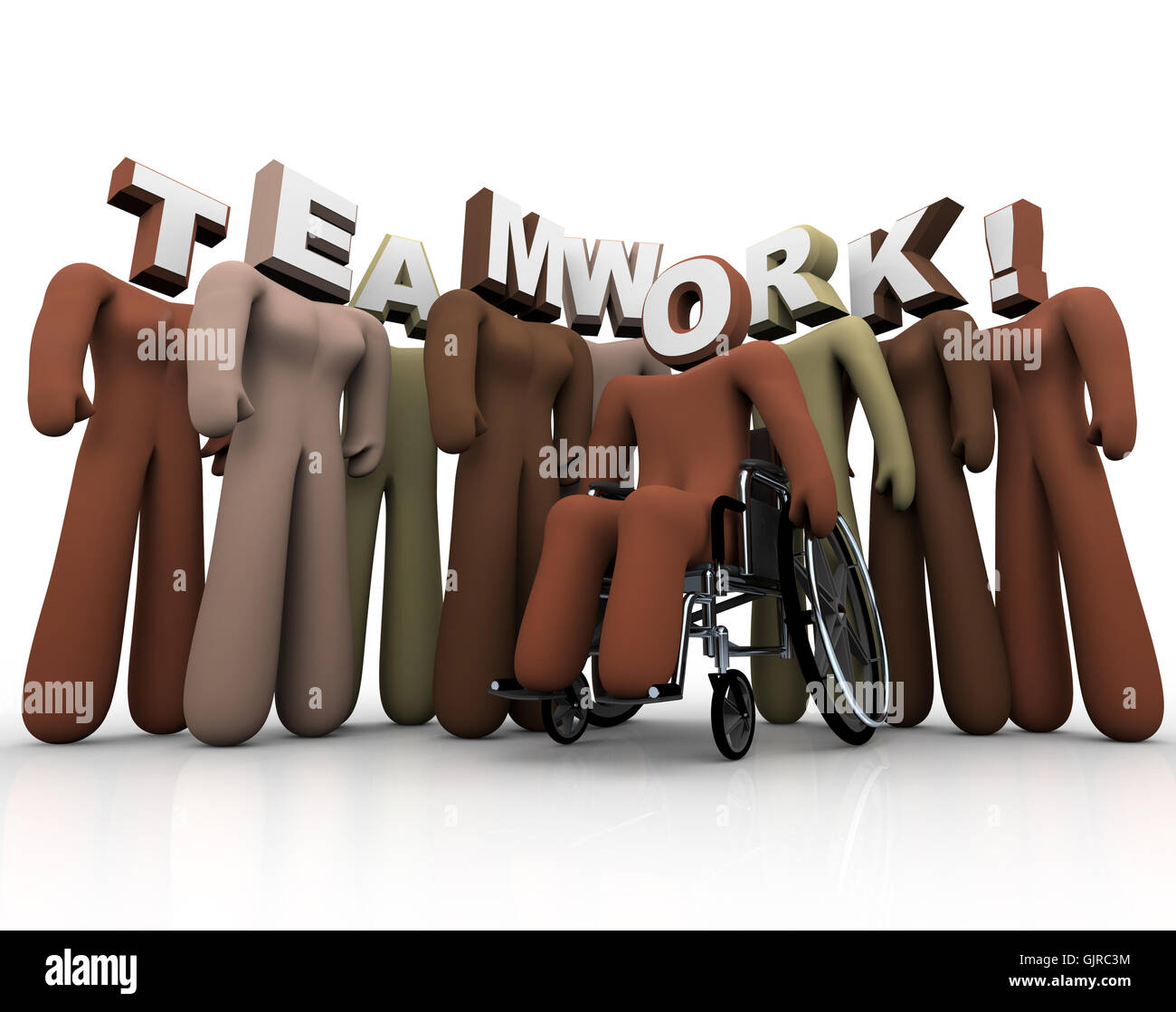 Teamwork - Diverse Team of Different Races Diversity Stock Photo - Alamy