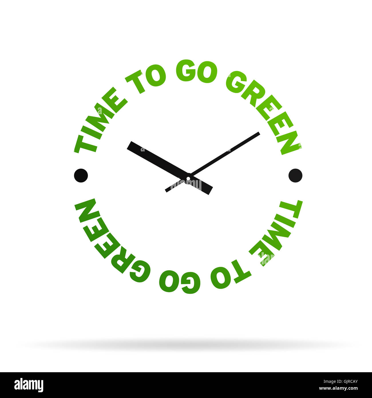 Time to go Green Stock Photo - Alamy