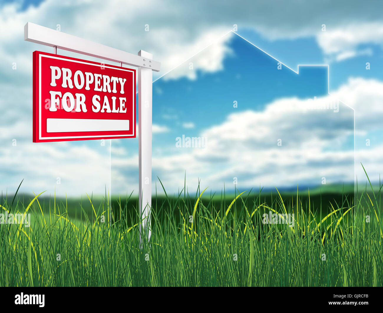 Real Estate Sign ∩┐╜ Property For Sale Stock Photo - Alamy