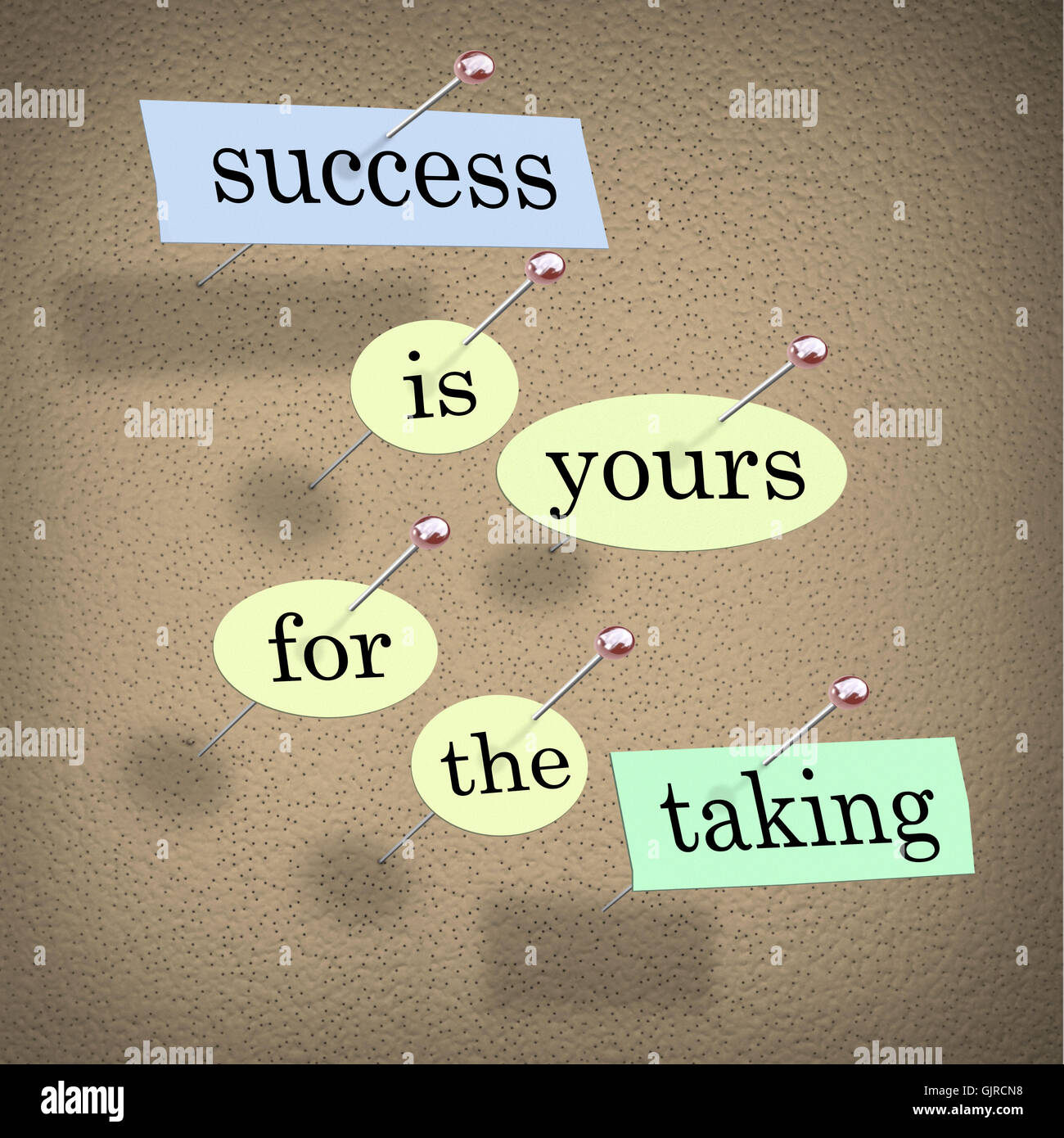 Success is Yours for the Taking - Bulletin Board Stock Photo - Alamy