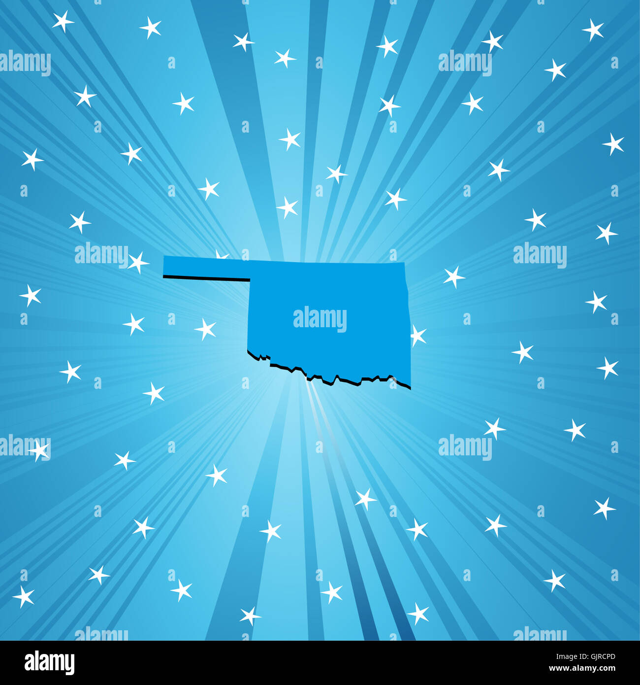 Oklahoma map hi-res stock photography and images - Alamy