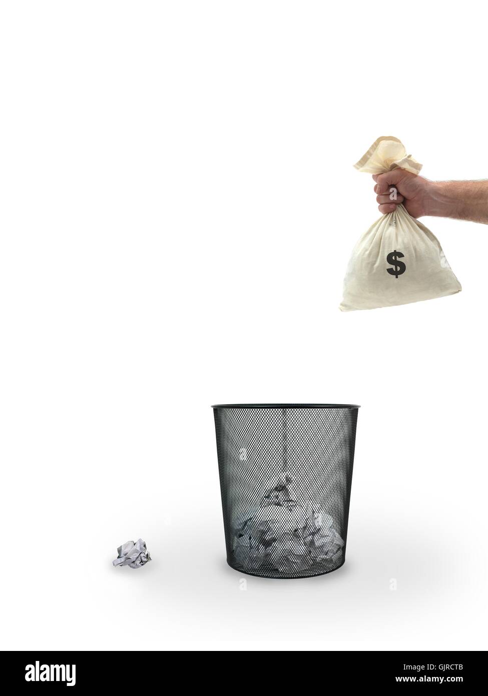 Throwing away trash Cut Out Stock Images & Pictures - Alamy