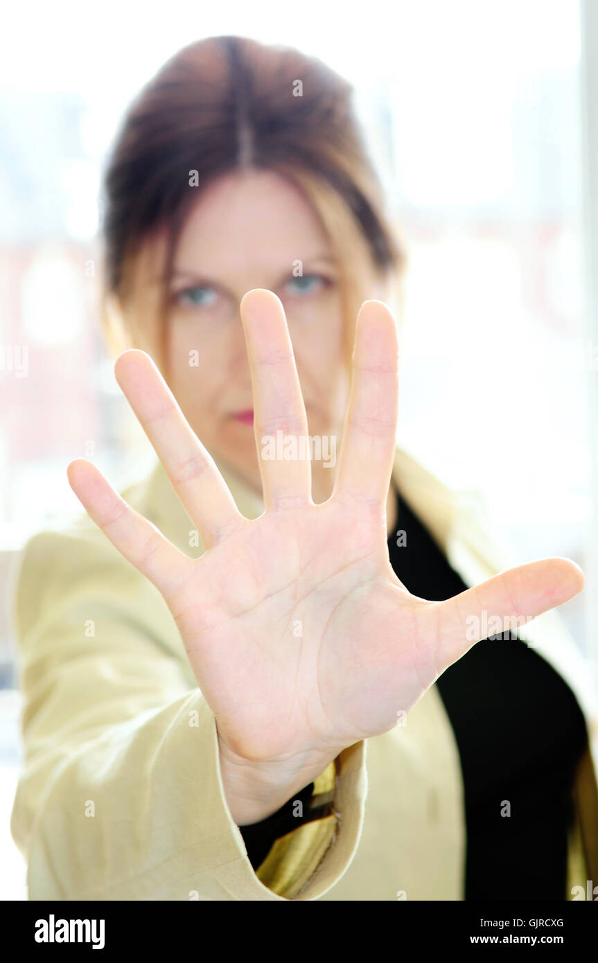 woman gesture hand Stock Photo - Alamy
