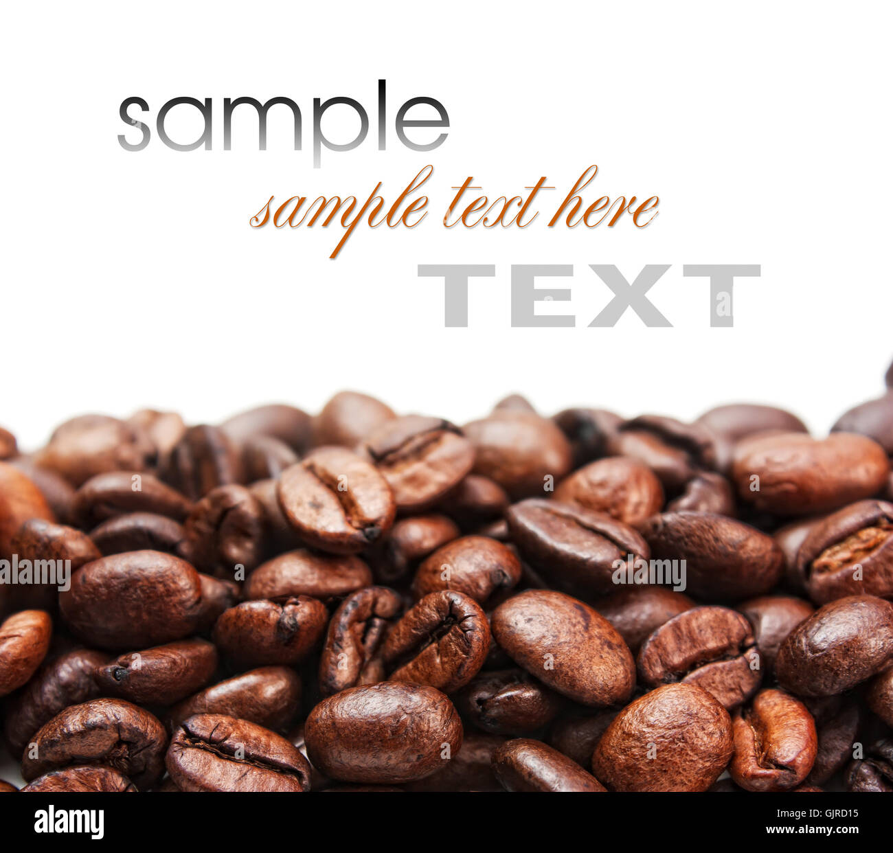 coffee beans on the board Stock Photo - Alamy