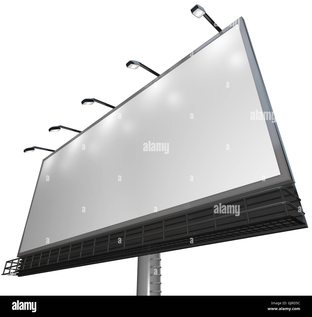 Blank White Sign - Advertisement of Product on Billboard Stock Photo ...