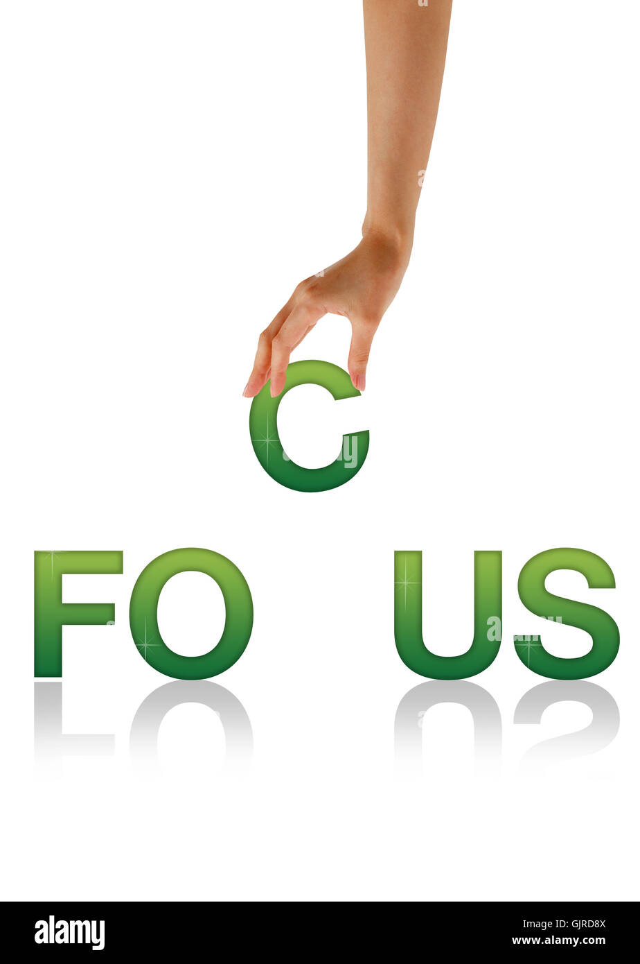 Fingers focus Cut Out Stock Images & Pictures - Alamy