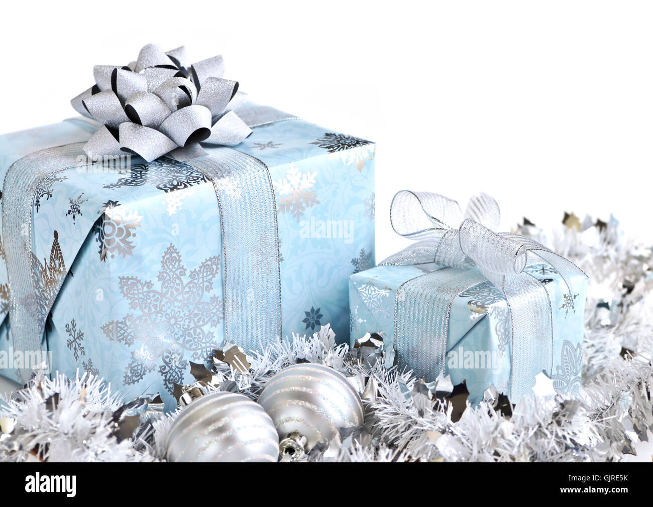christmas boxes presents Stock Photo - Alamy