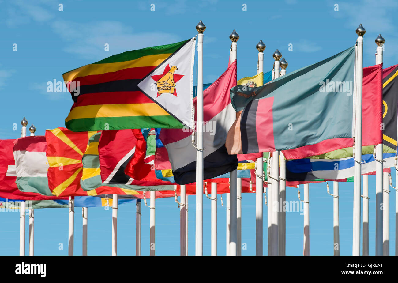 United nations flags hi-res stock photography and images - Alamy