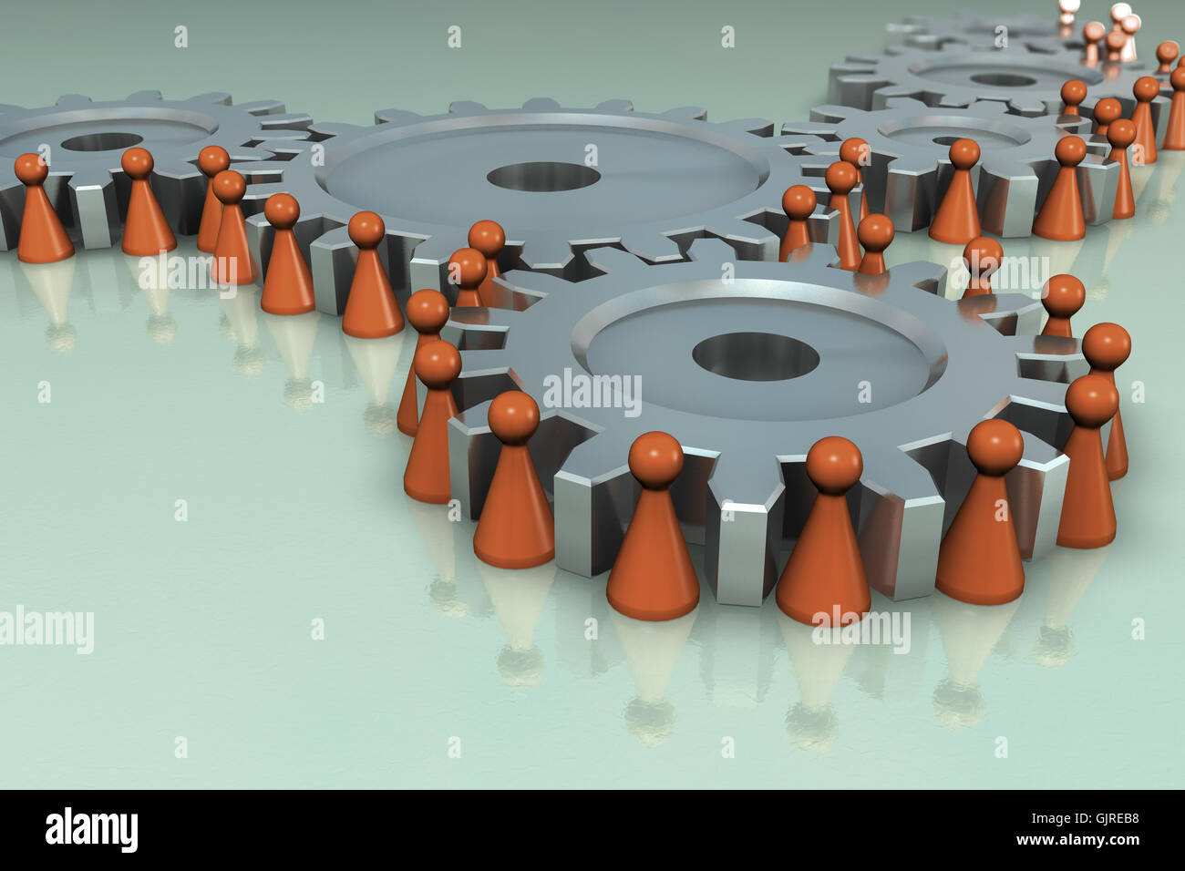 Employee cogwheel hi-res stock photography and images - Alamy