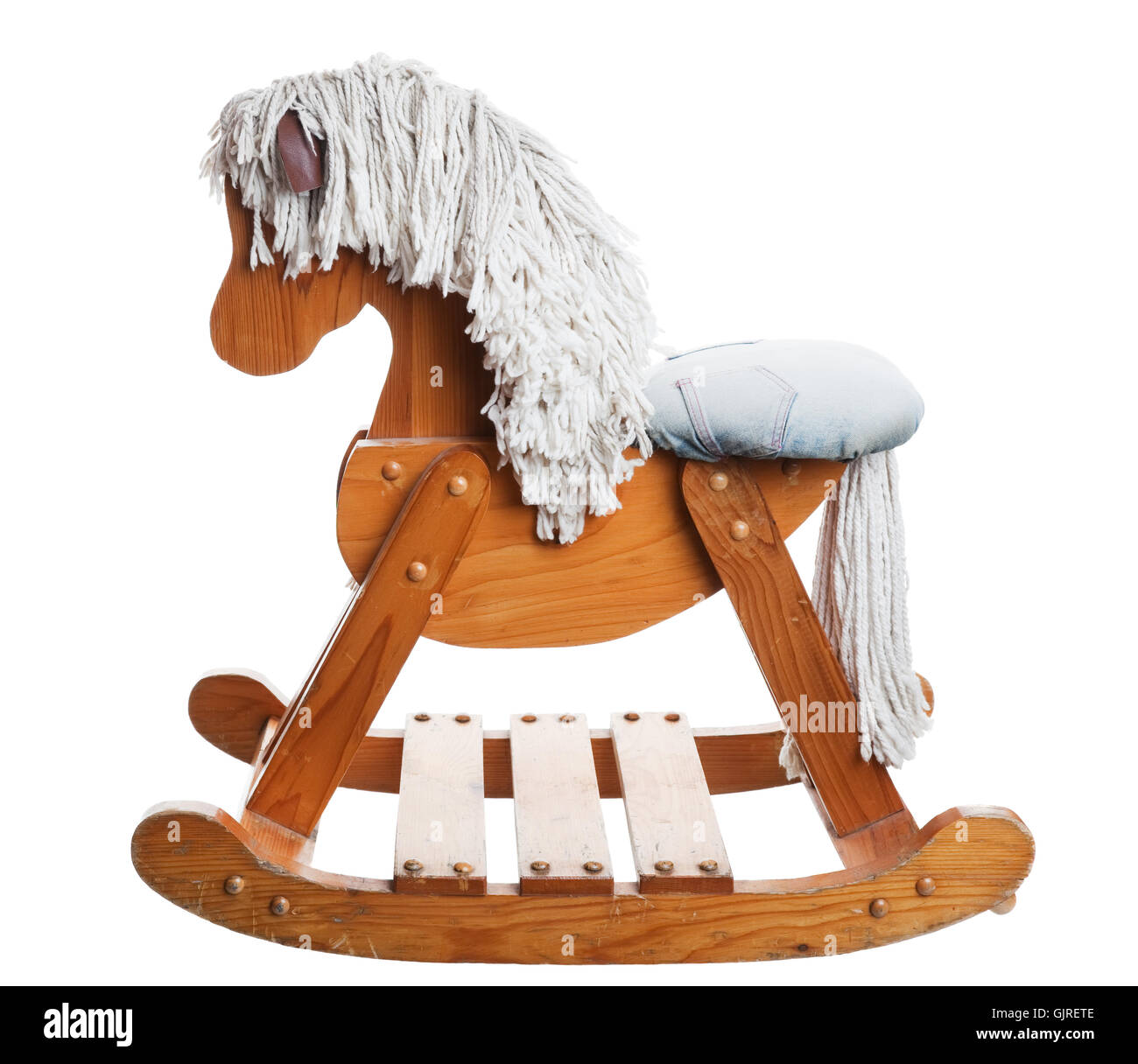 Old fashioned rocking horse hi-res stock photography and images - Alamy