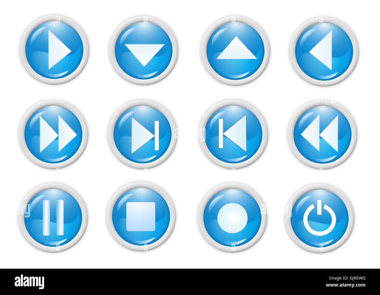 button symbols icons Stock Photo - Alamy