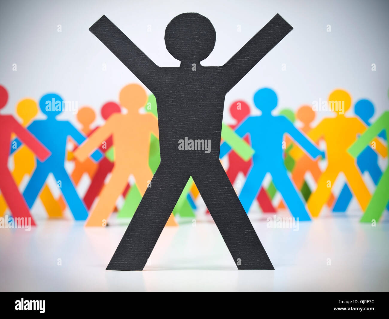 Human figure arms up hi-res stock photography and images - Alamy