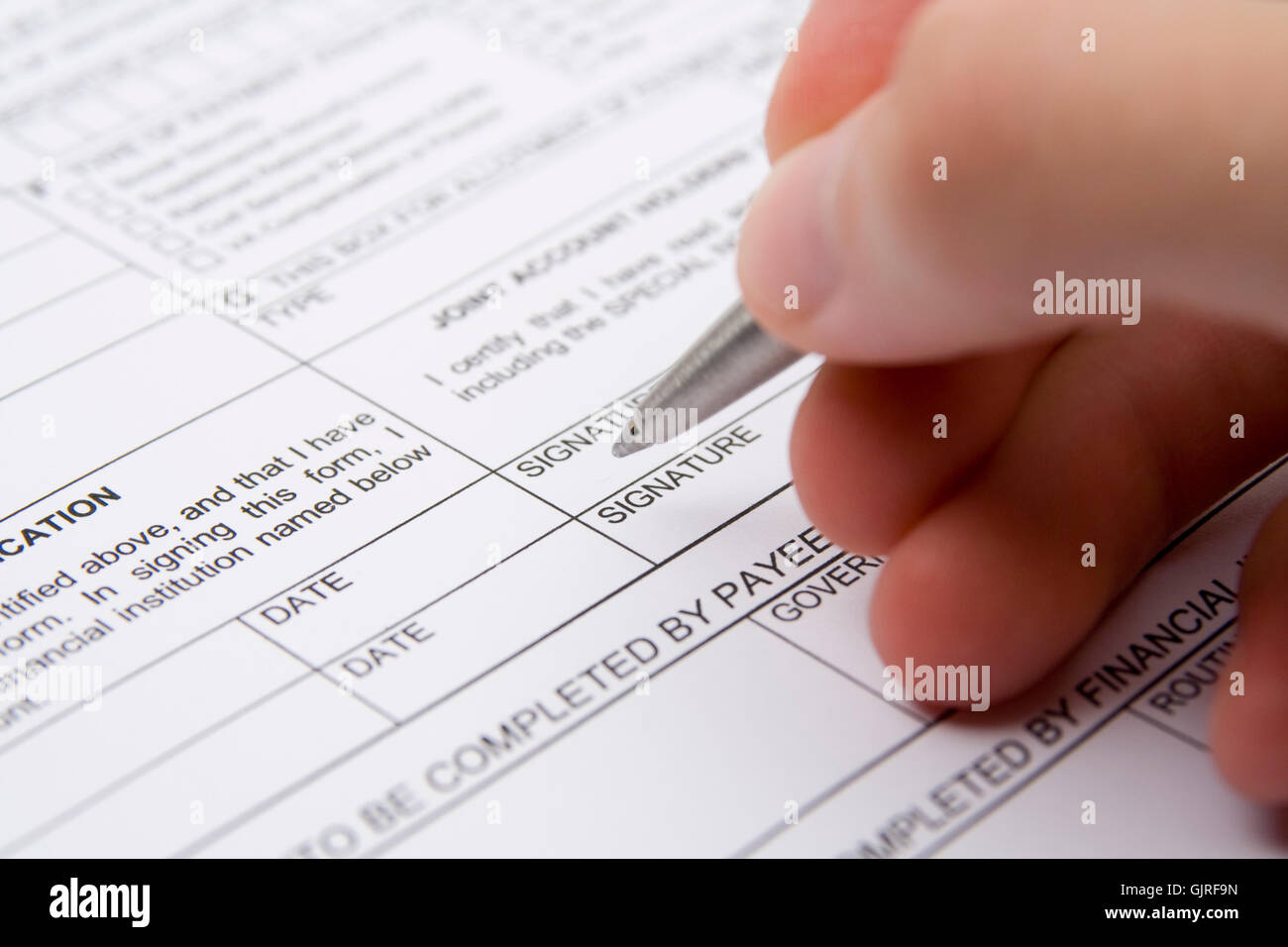 contract agreement signature Stock Photo - Alamy