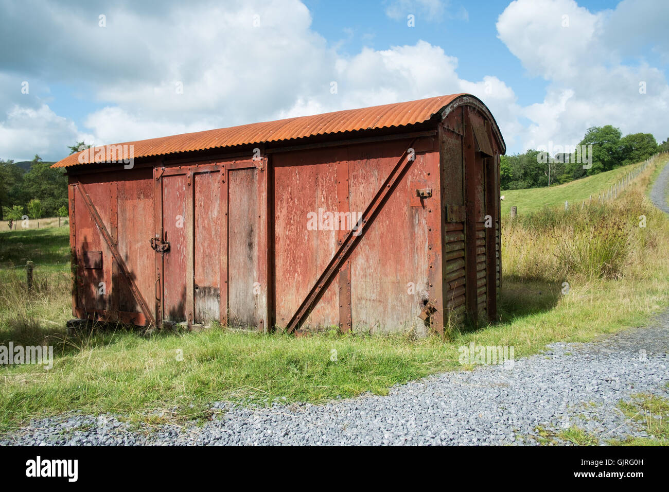 Old railway wagon hi-res stock photography and images - Alamy