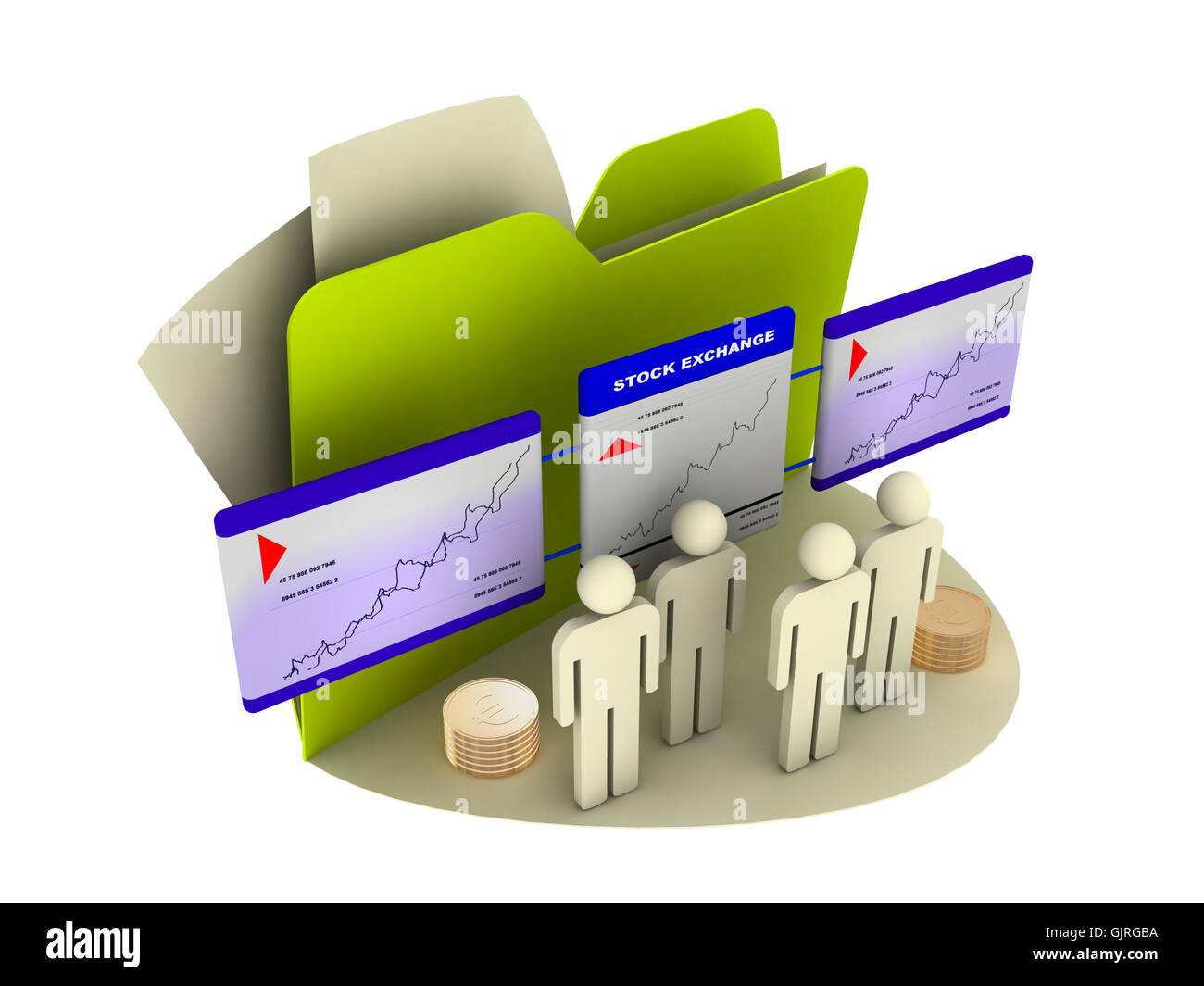 Profit sharing concept business Cut Out Stock Images & Pictures - Alamy