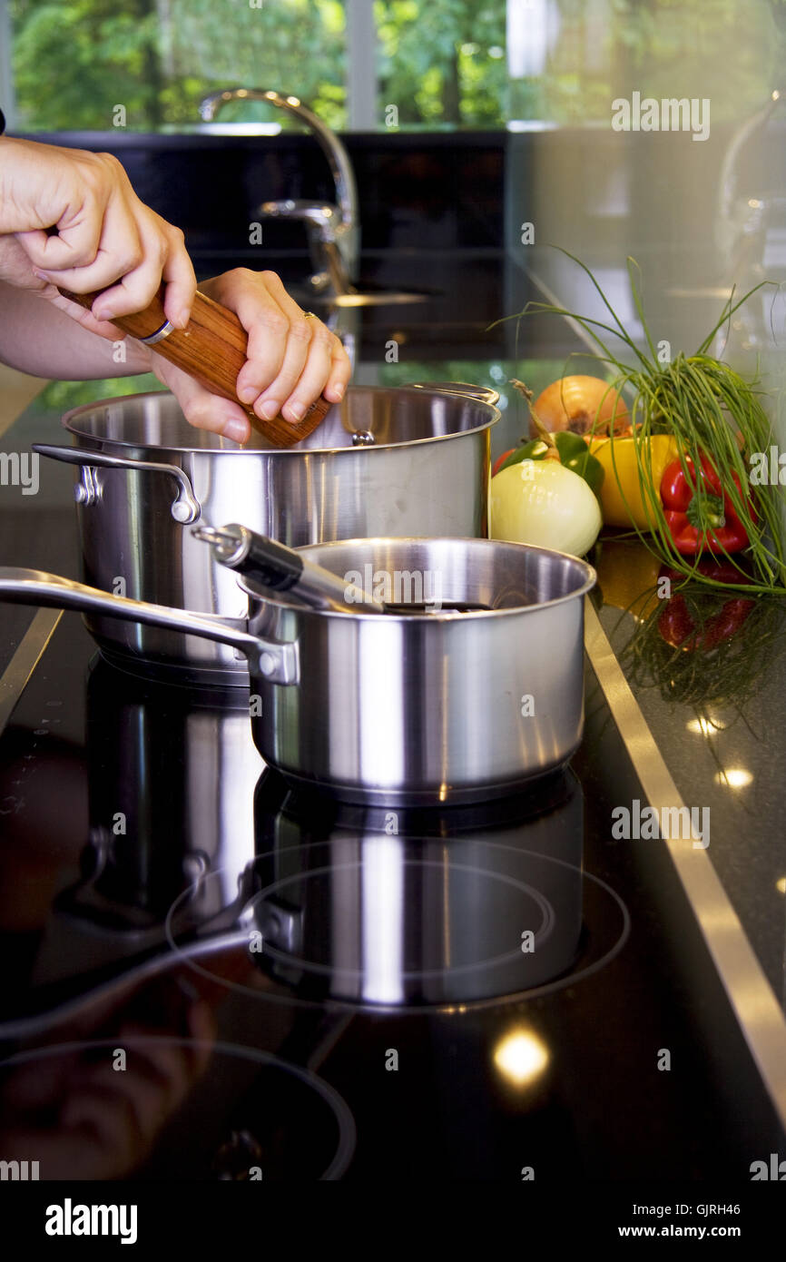 pepper kitchen cuisine Stock Photo - Alamy