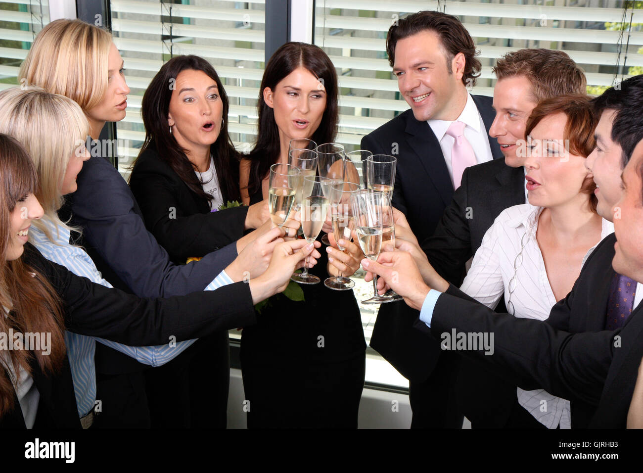 office celebrate reveling Stock Photo - Alamy