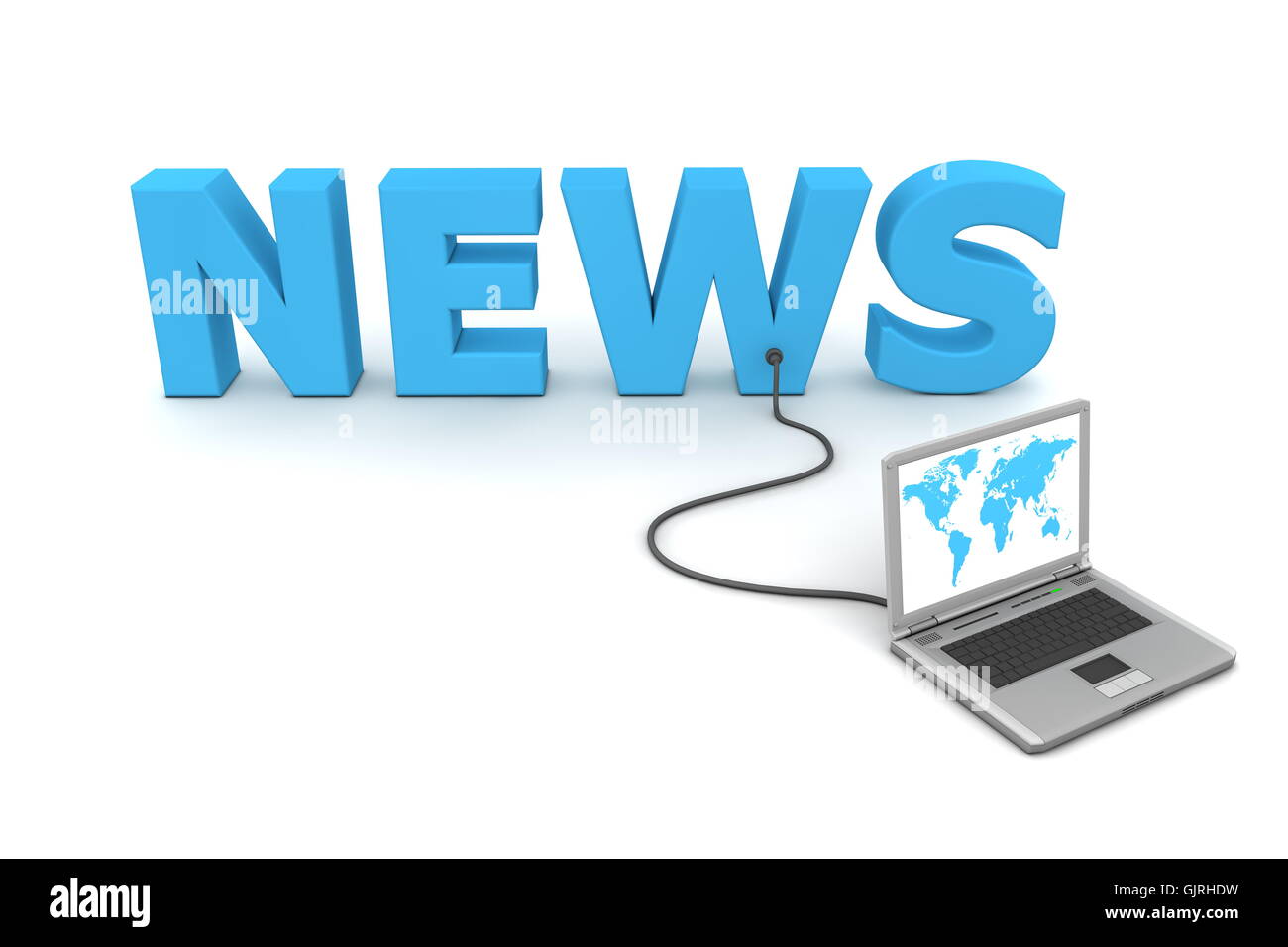 blue laptop notebook Stock Photo - Alamy