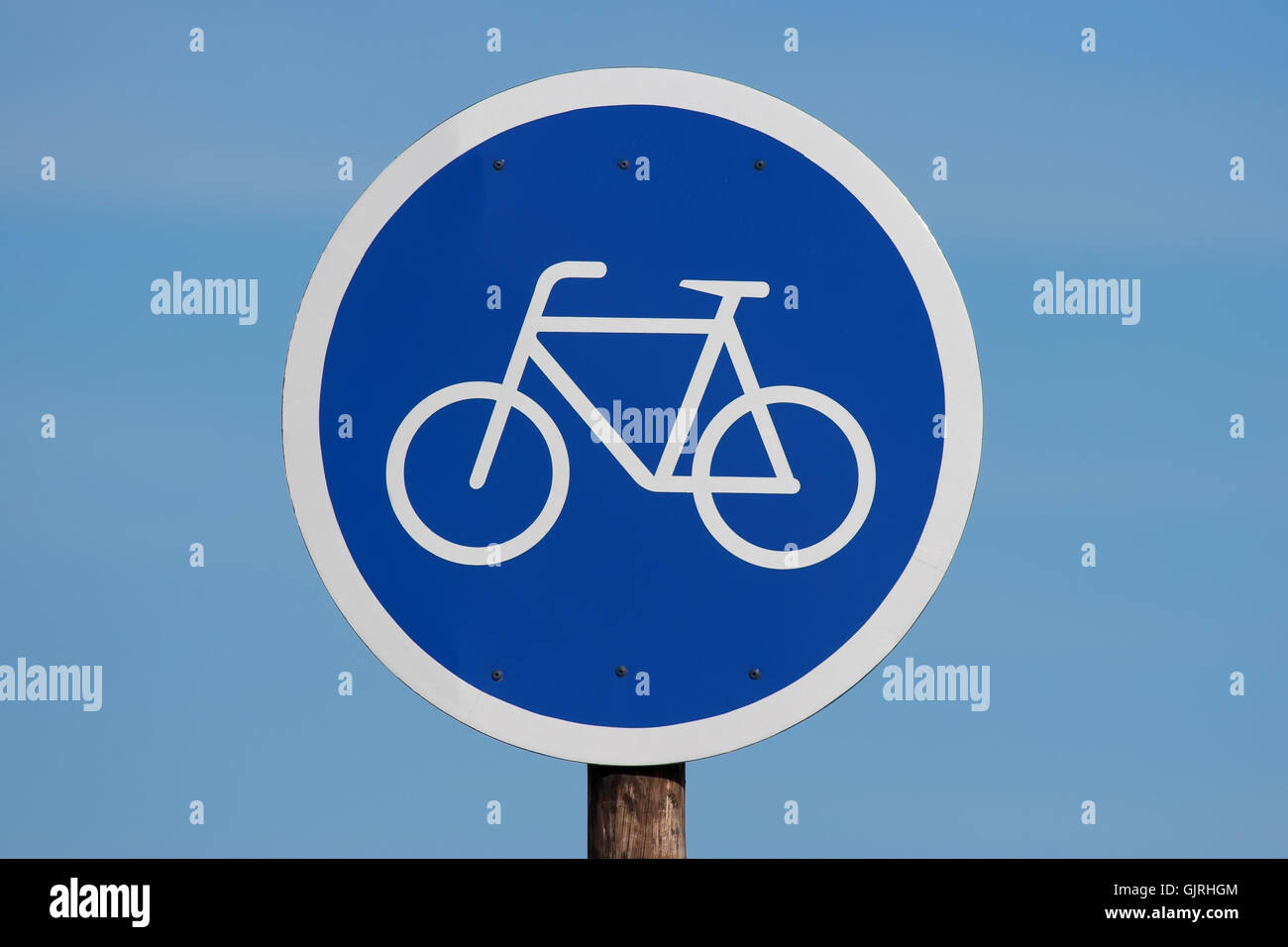 sign signal blue Stock Photo - Alamy