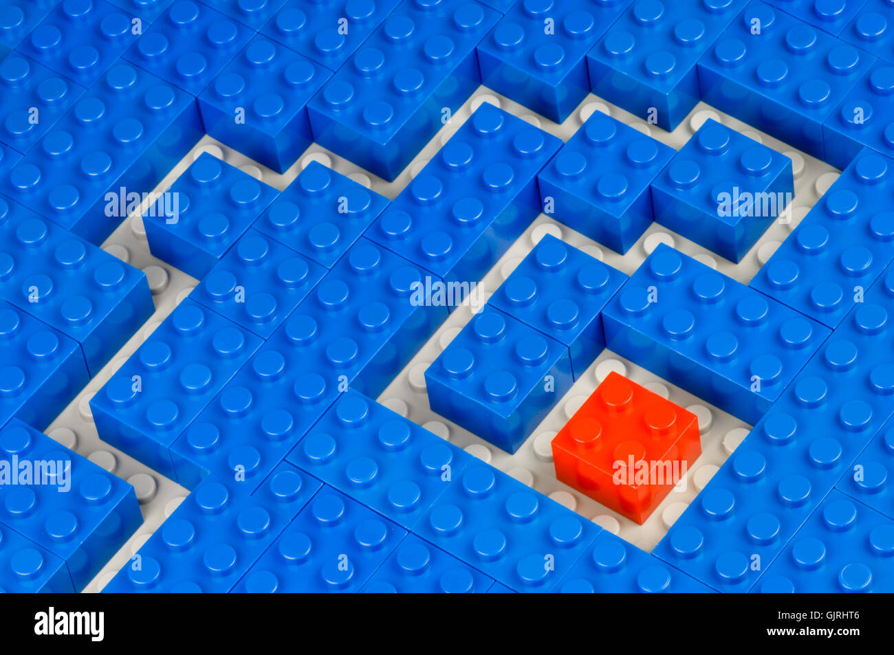 nubs cubes red and blue Stock Photo - Alamy