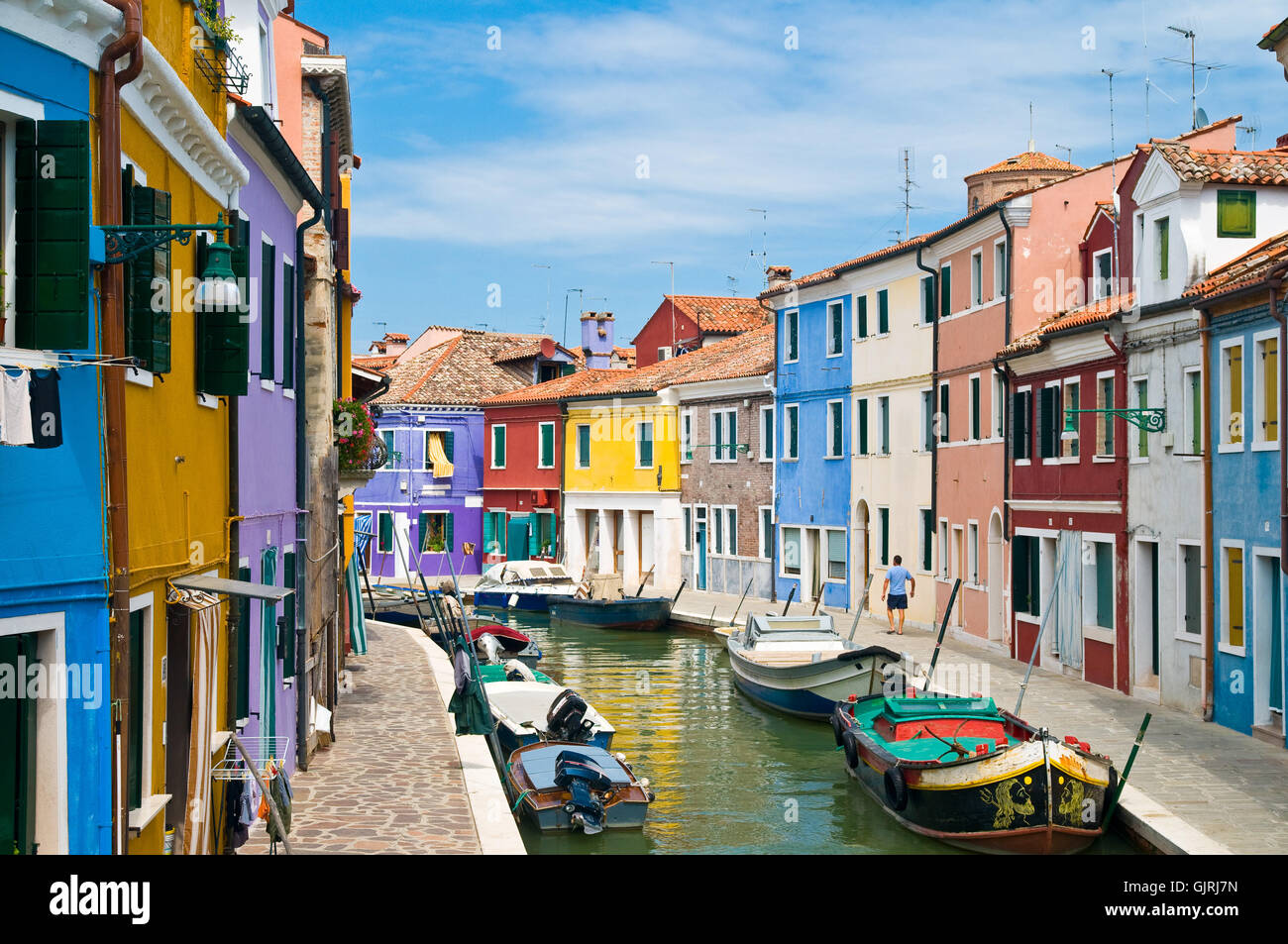 Coloured buildings venice hi-res stock photography and images - Alamy