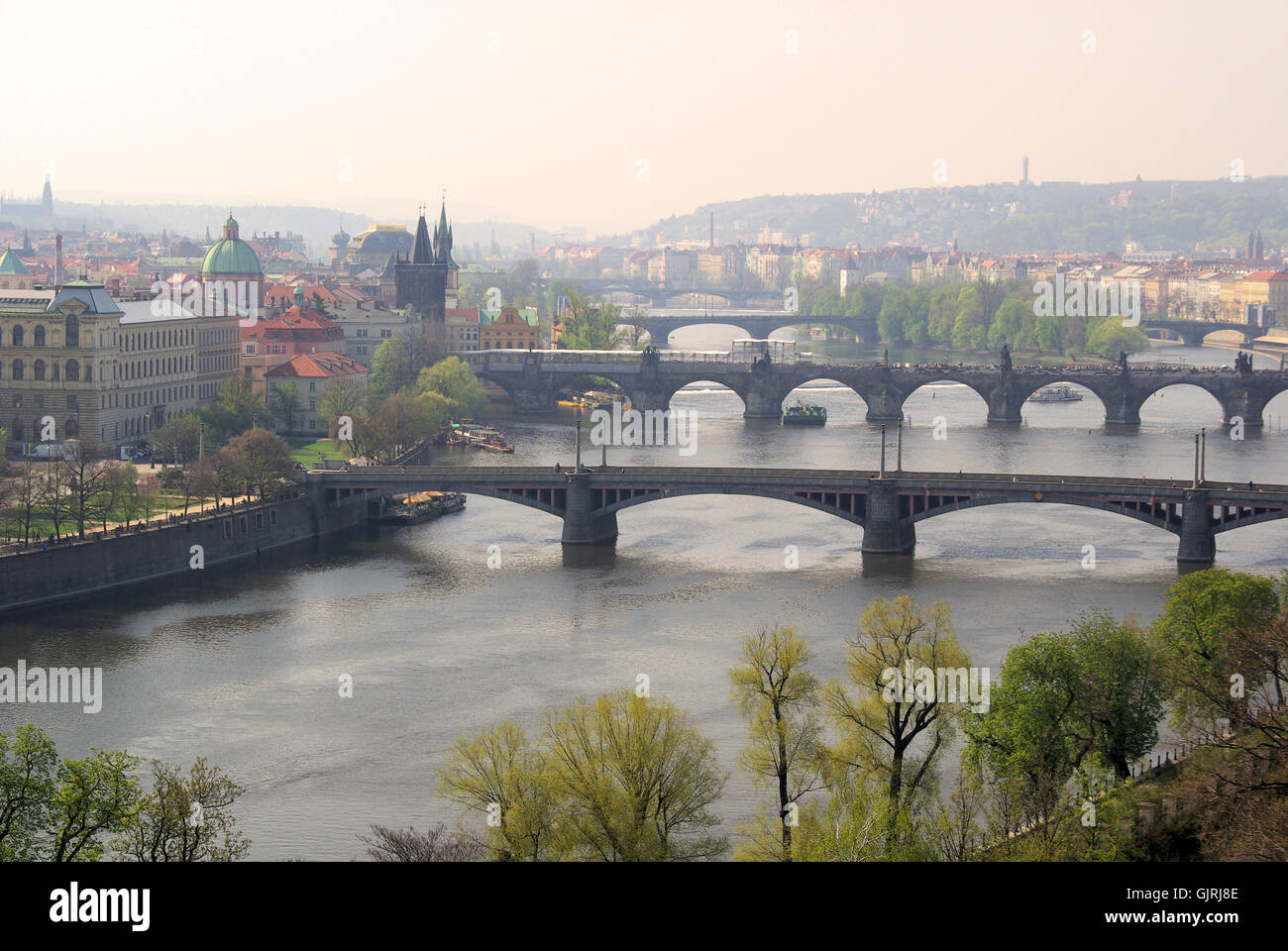 Prague bridges hi-res stock photography and images - Alamy