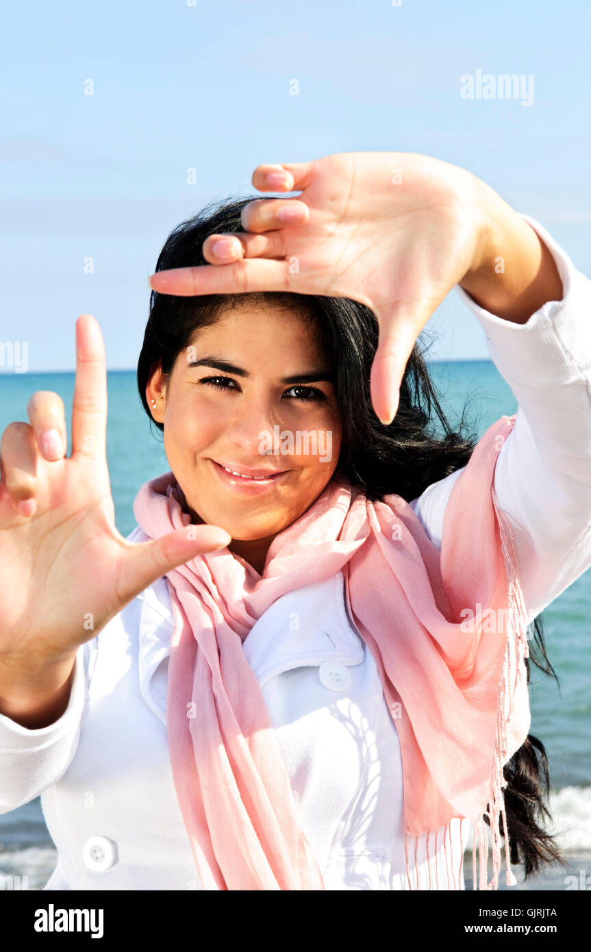 woman face beach Stock Photo - Alamy