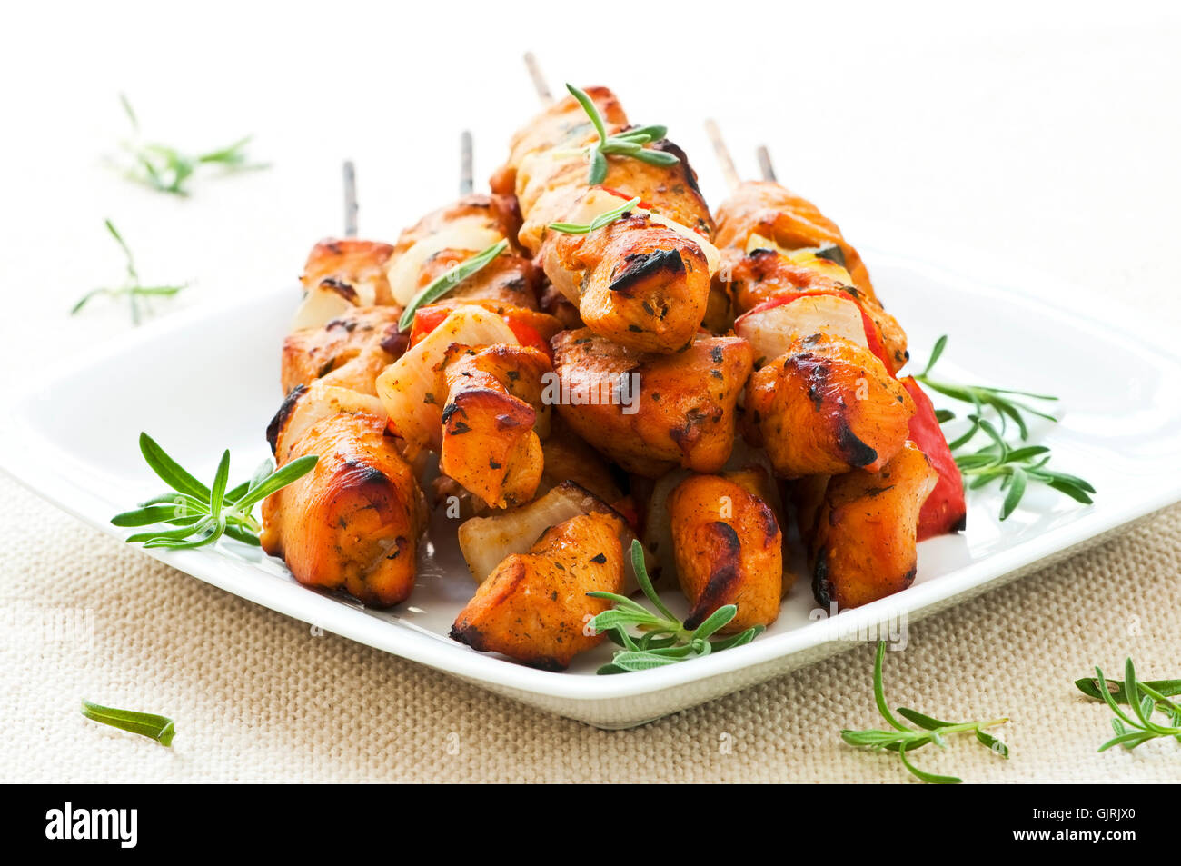plate chicken appetizer Stock Photo - Alamy