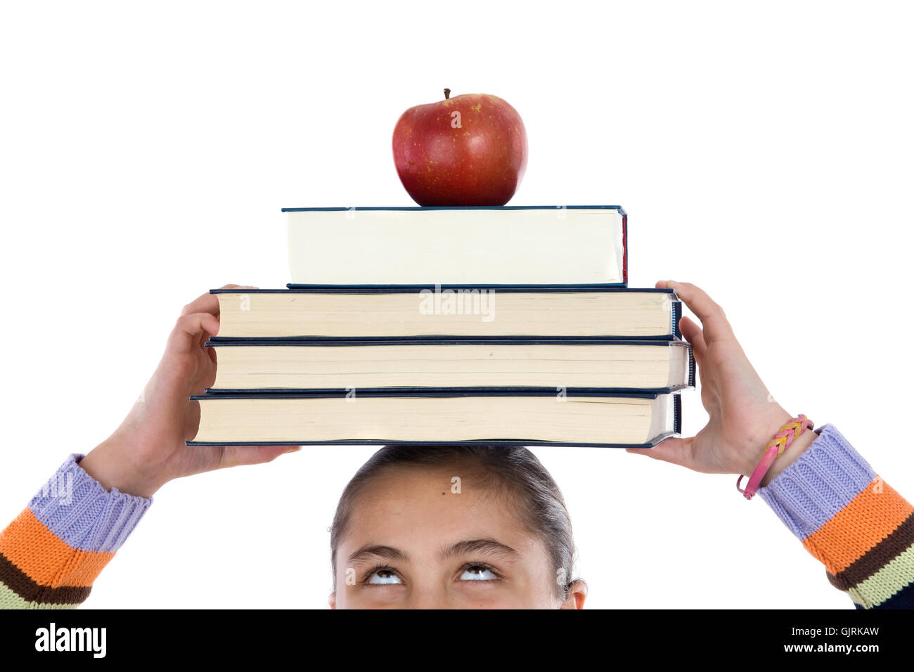 hand book girl Stock Photo - Alamy