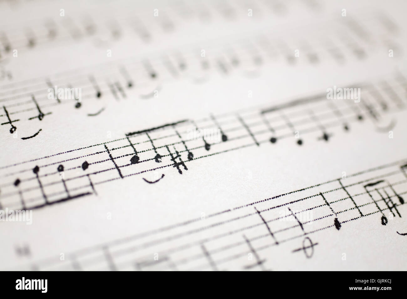 music notes song Stock Photo - Alamy