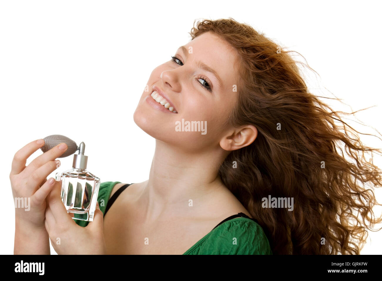 woman portrait perfume Stock Photo - Alamy