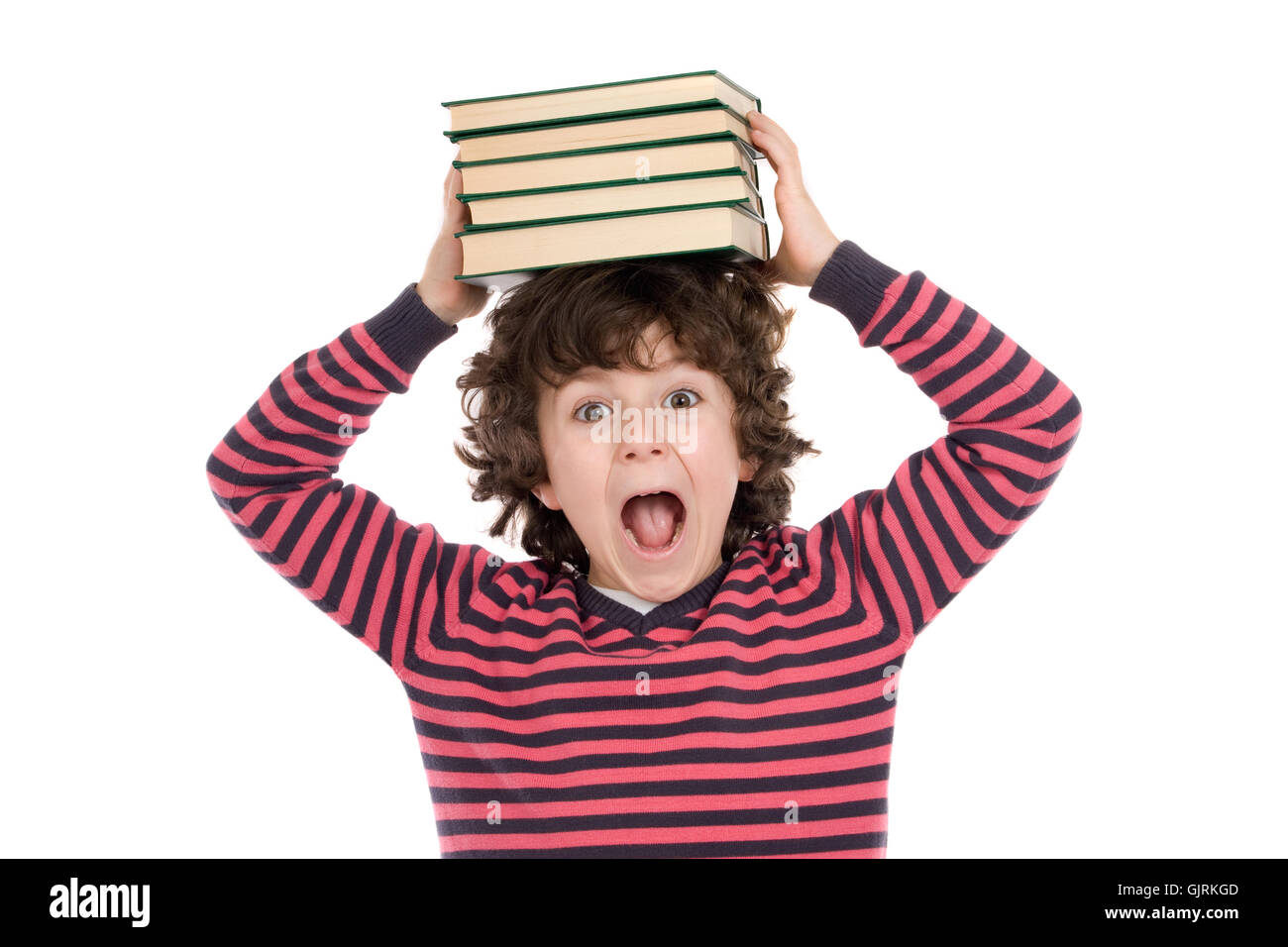 books adorable balancing Stock Photo - Alamy