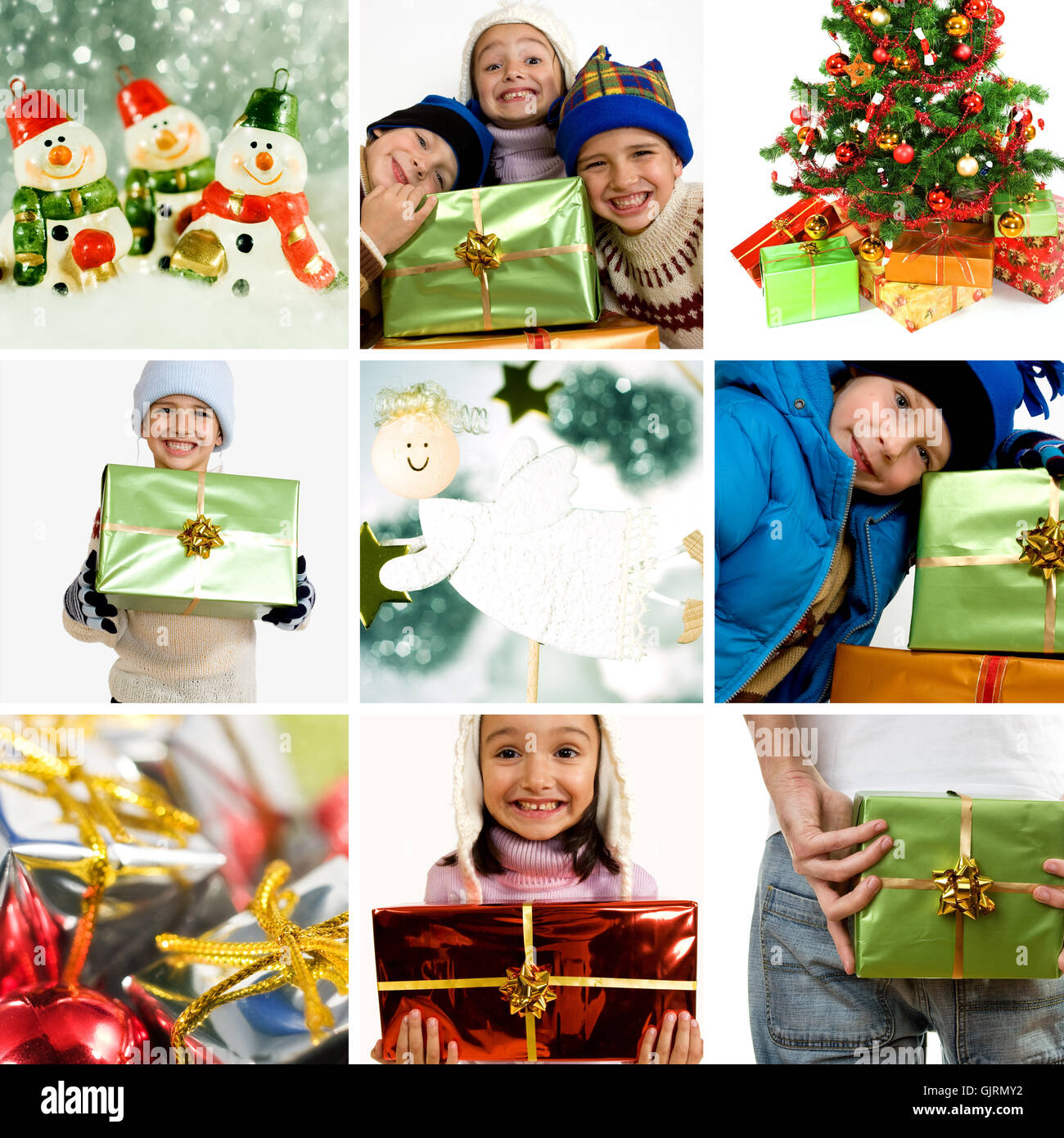 Winter collage kids hi-res stock photography and images - Alamy