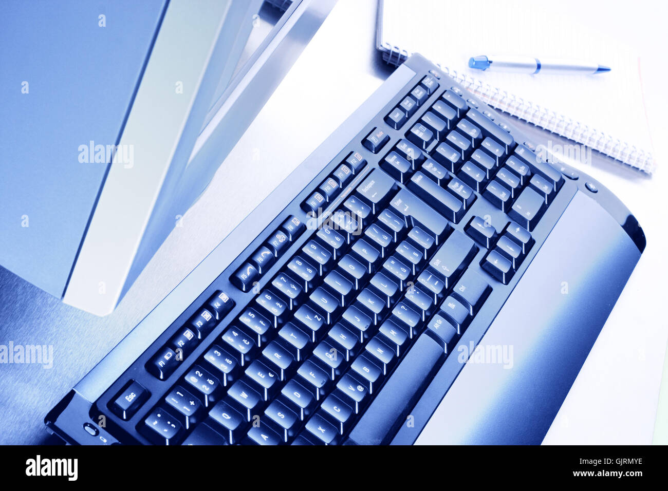 office keyboard PC Stock Photo - Alamy
