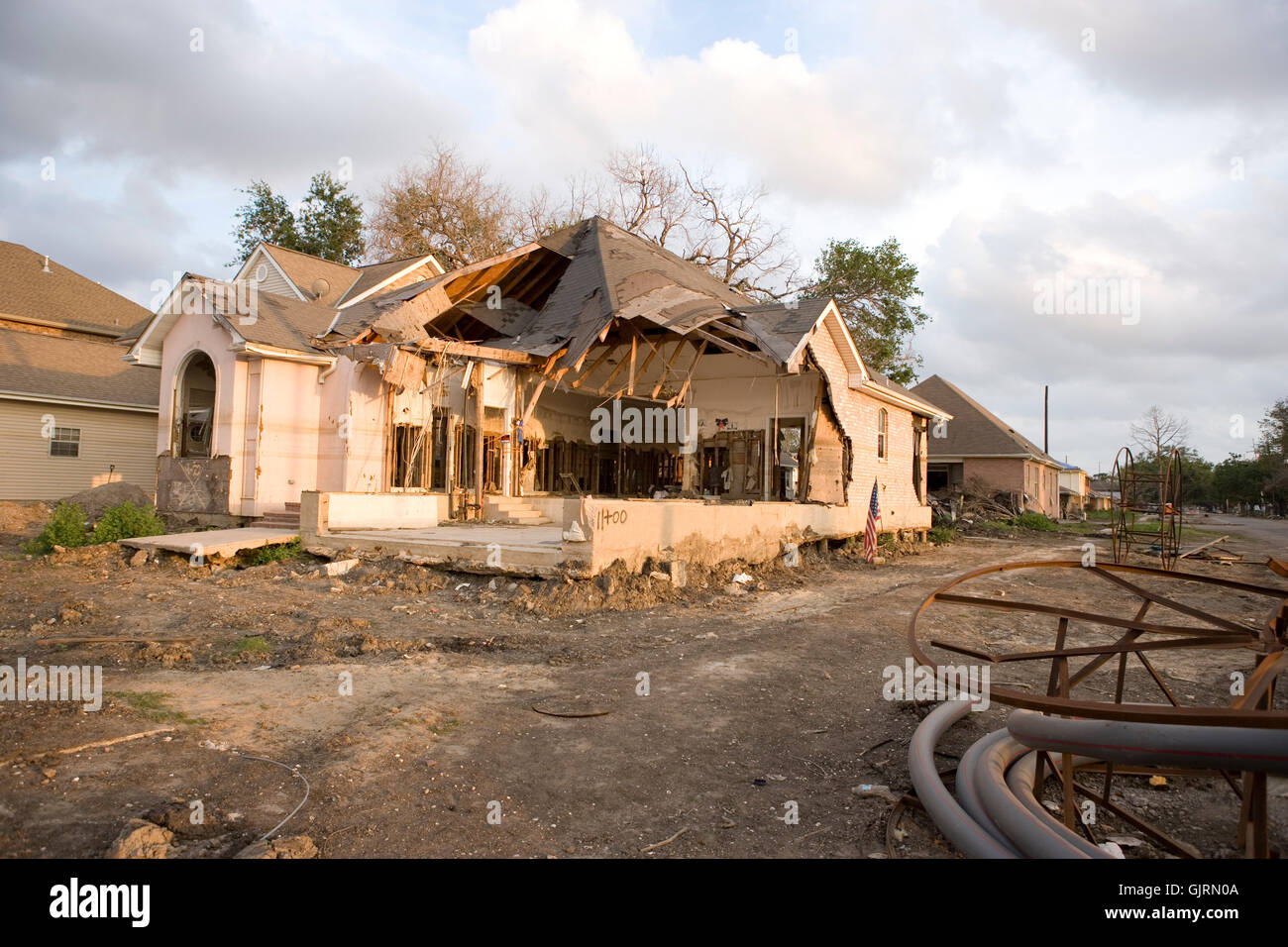 flood disaster damage Stock Photo - Alamy