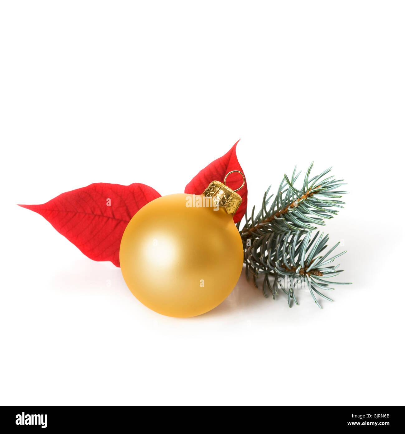 Christmas tree poinsettia red Cut Out Stock Images & Pictures - Alamy