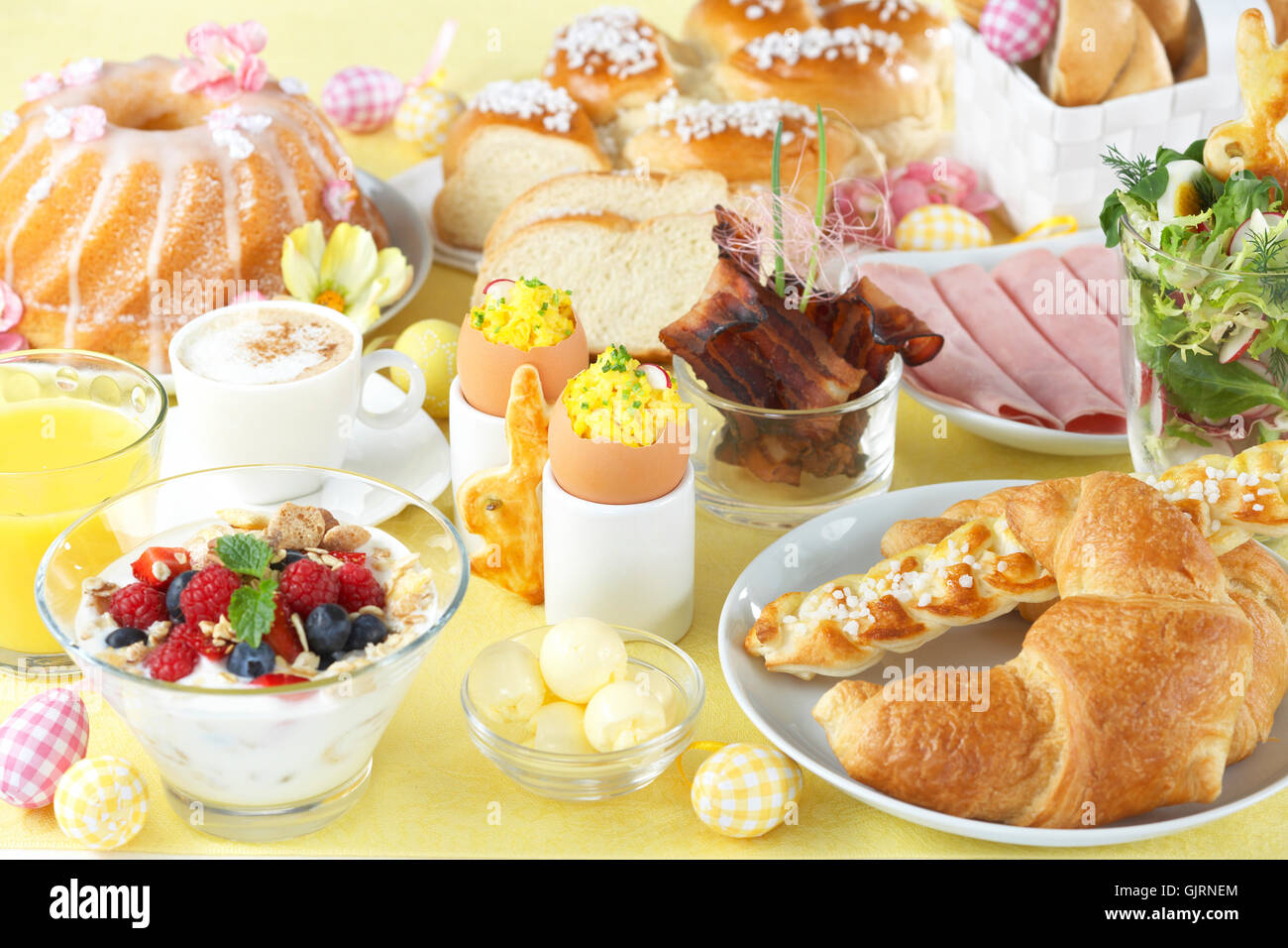 Easter ham eggs hi-res stock photography and images - Alamy