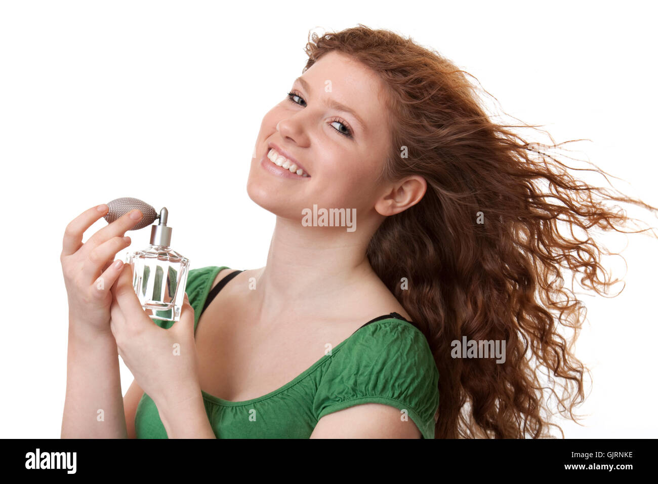 woman portrait perfume Stock Photo - Alamy
