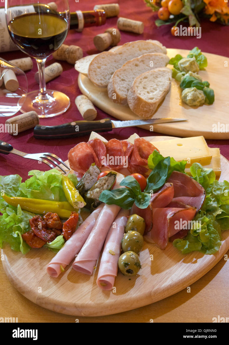 italian snack plate Stock Photo - Alamy
