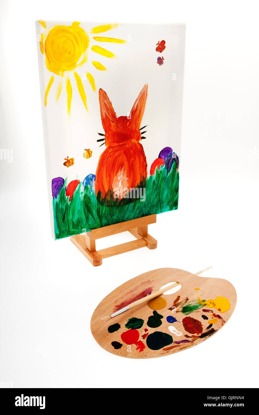 easter hare easter-bunny Stock Photo - Alamy
