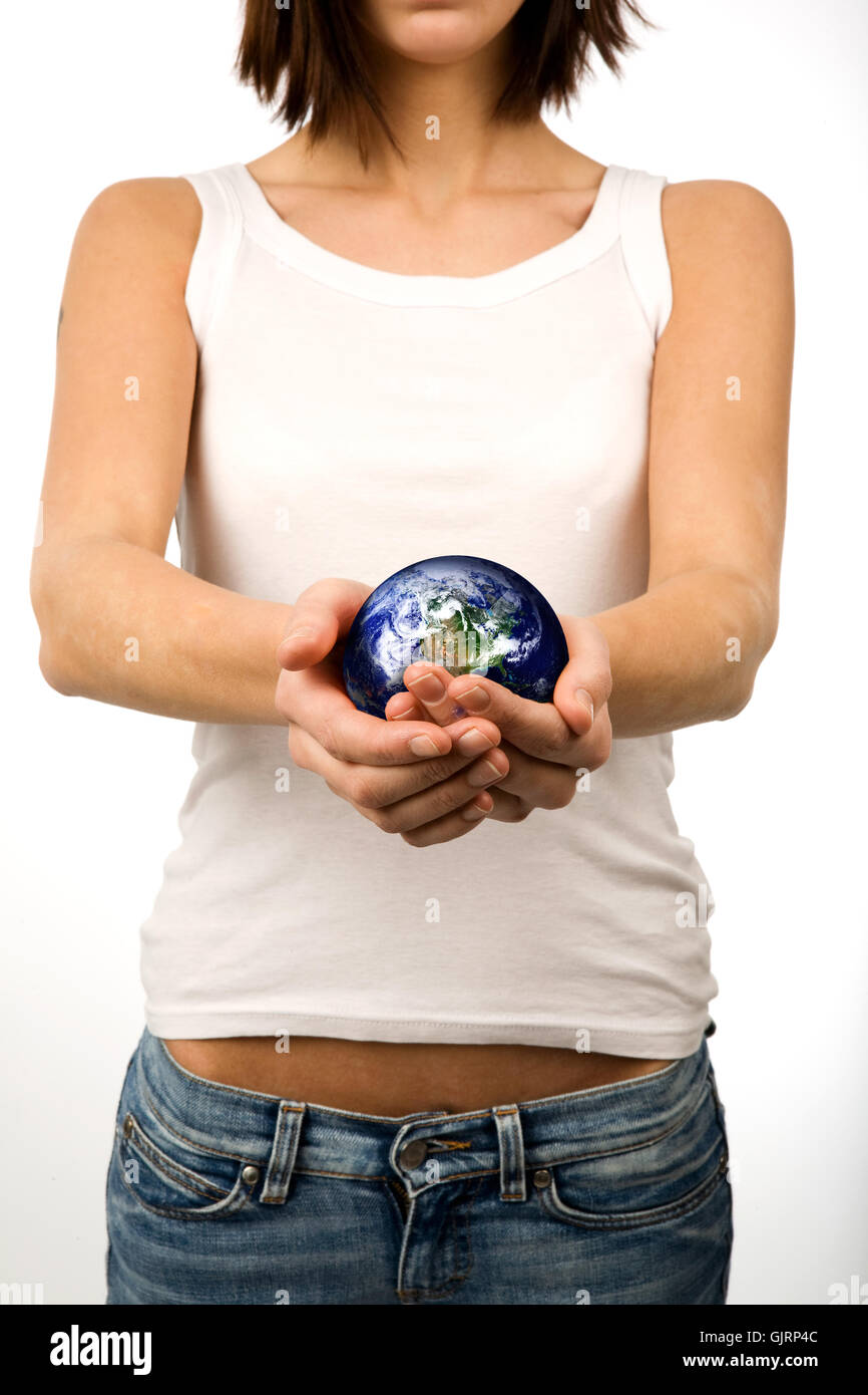 woman present environment Stock Photo - Alamy