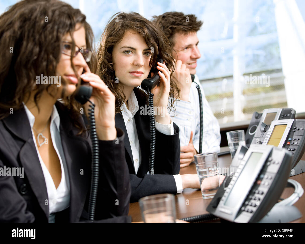 Telephone operators hand hi-res stock photography and images - Alamy