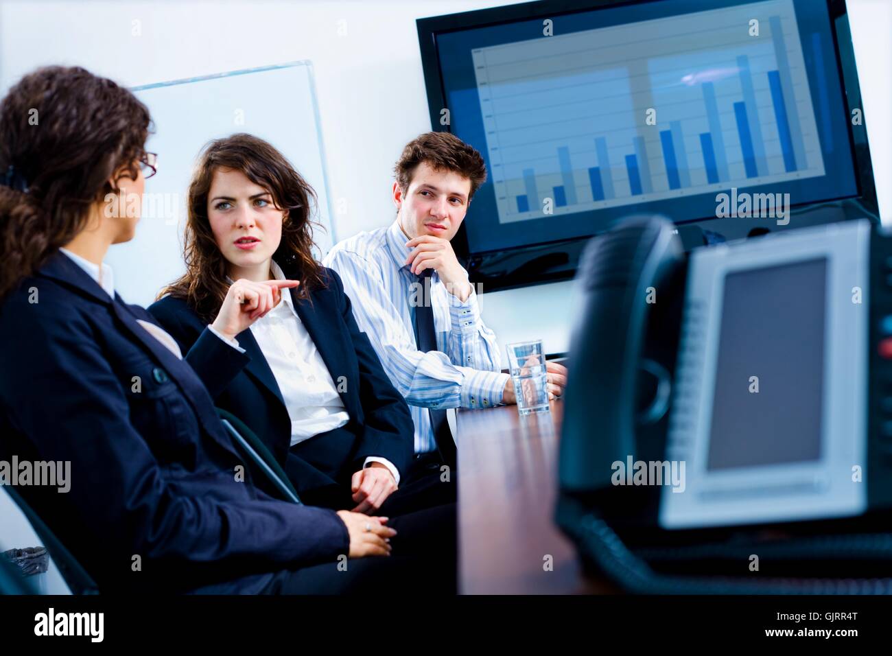 Telephone interview portrait hi-res stock photography and images - Alamy