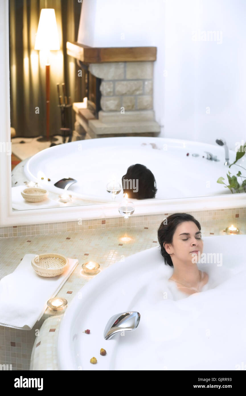 woman spare time free time Stock Photo - Alamy