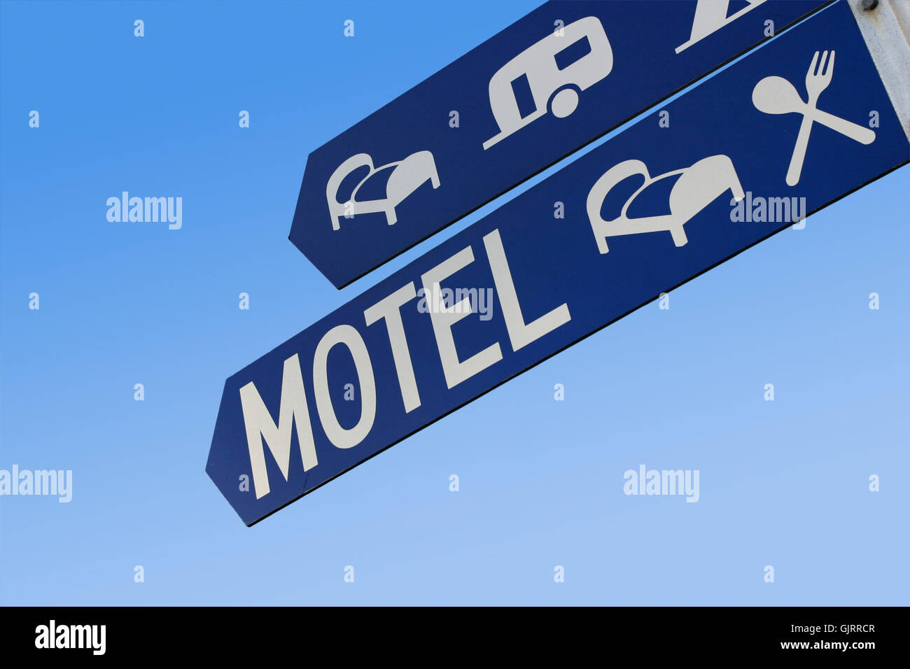 blue direction sign Stock Photo - Alamy