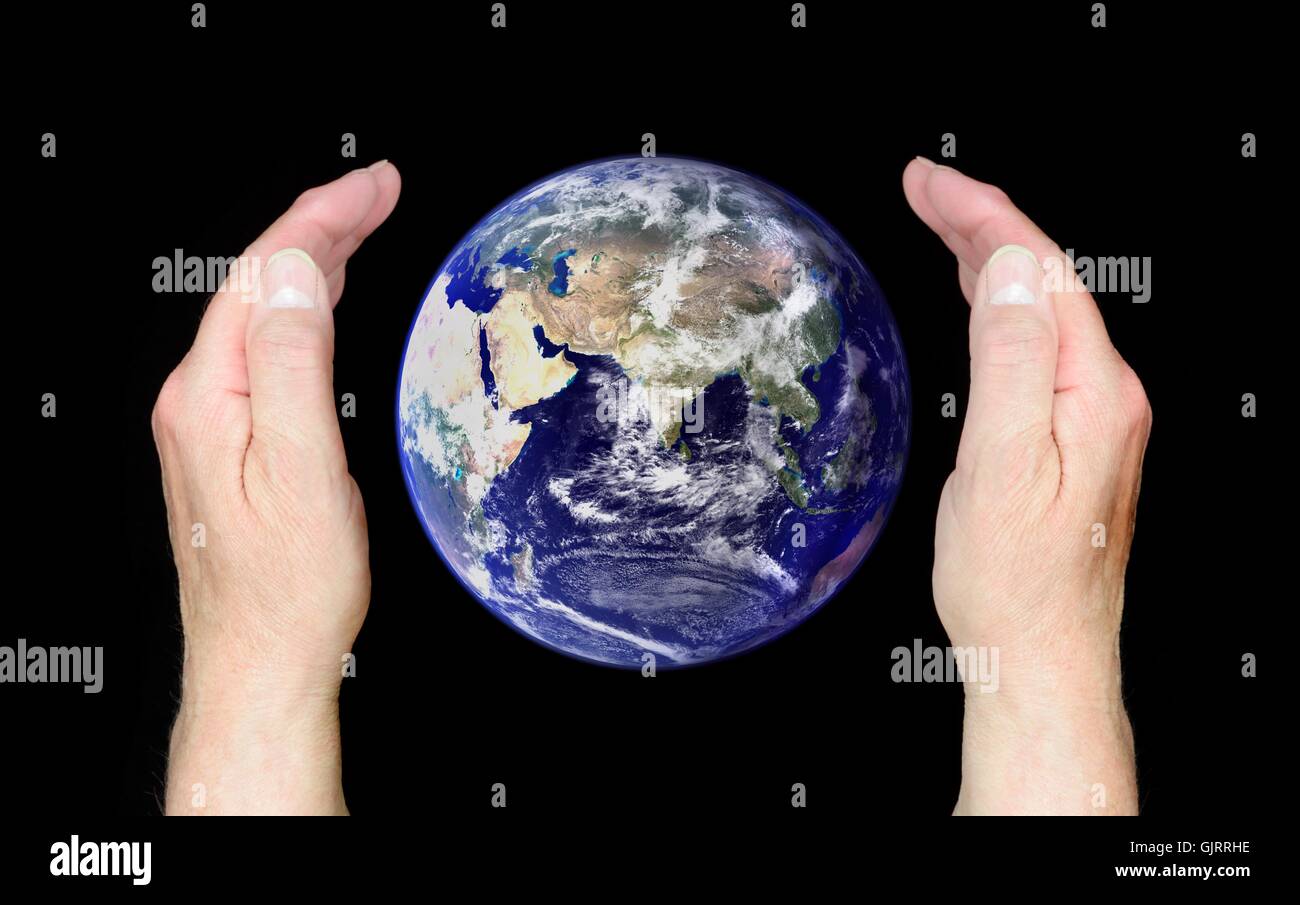 hand hands environment Stock Photo - Alamy