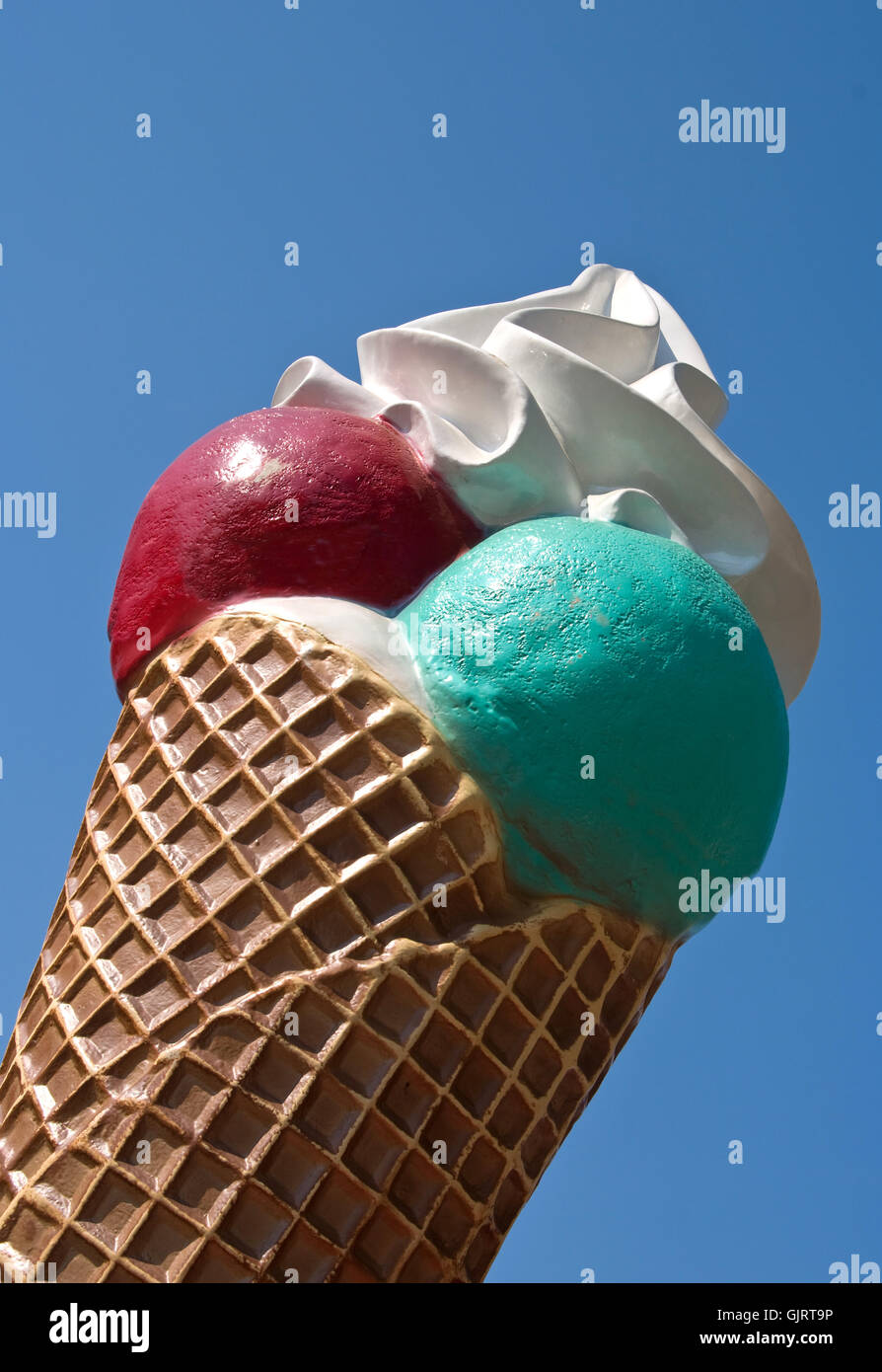 summer summerly ice cream parlour Stock Photo - Alamy